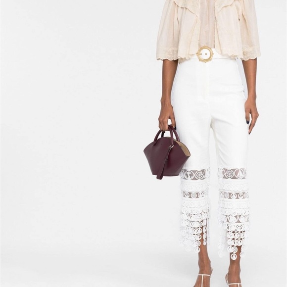 Zimmermann | Pants & Jumpsuits | High Tide Nautical Crop Linen ...